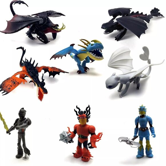 1to3Shop | Toys | How To Train Your Dragon Figures 8 Pcs Set Hiccup ...